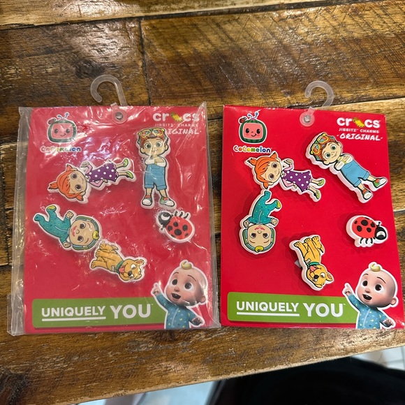 CROCS | Accessories | Crocs Cocomelon Character Charm Set Red And ...